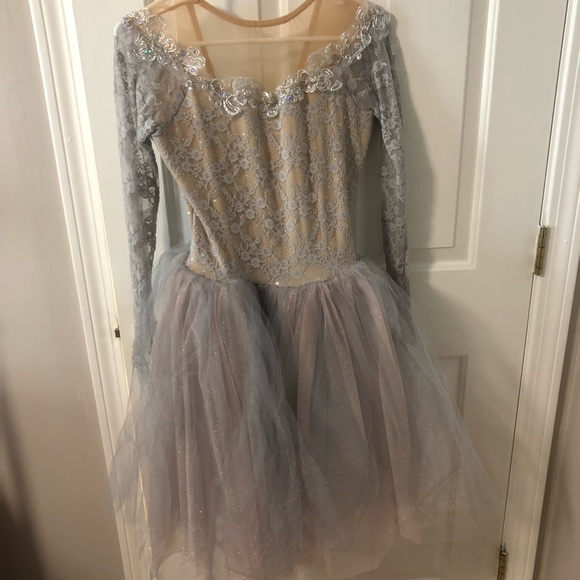 Costume Gallery | Other | Gorgeous Gray And Tan Lace Ballet Dance ...